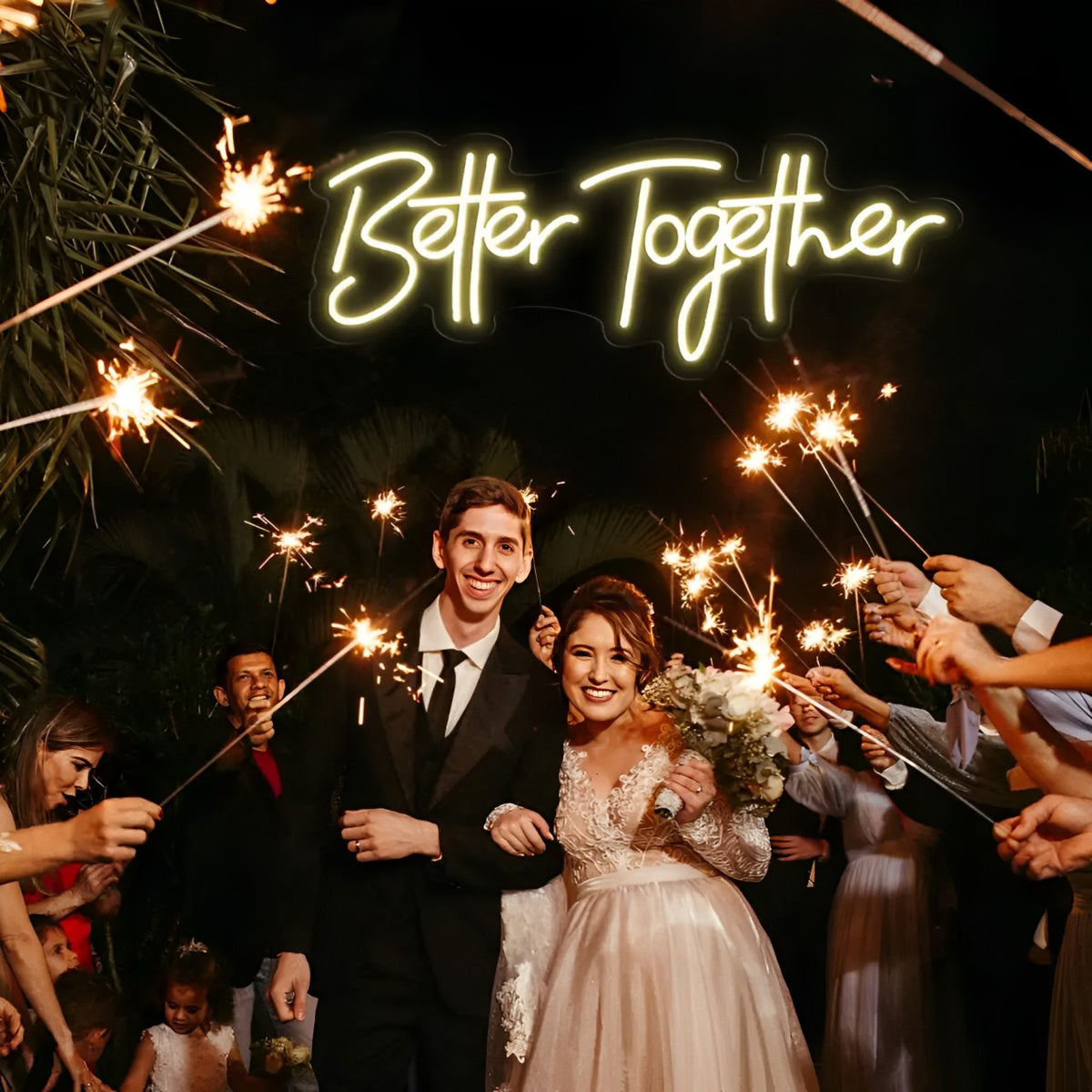 HDJSign - Better Together Wedding Neon Sign