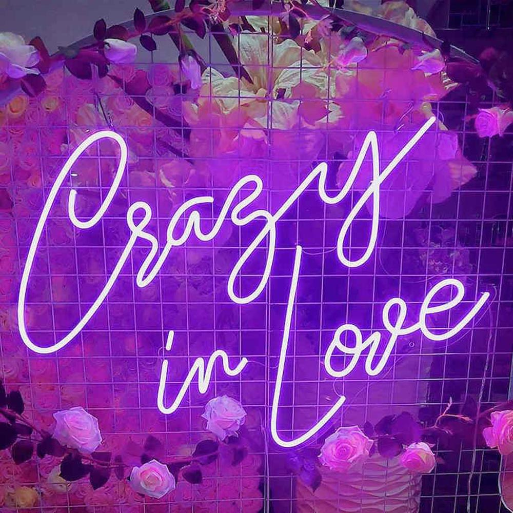 HDJSign - Crazy in Love Wedding Neon Sign