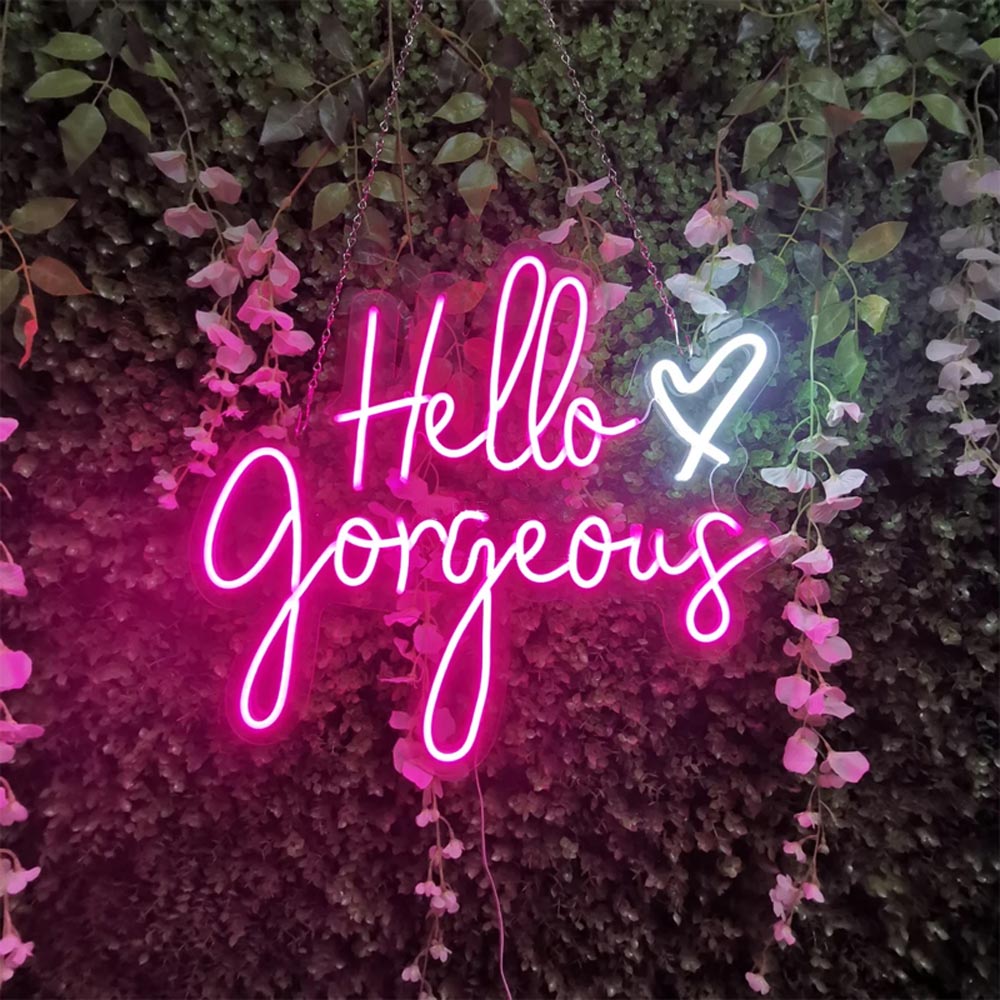 HDJSign - Hello Gorgeous Salon Neon Sign