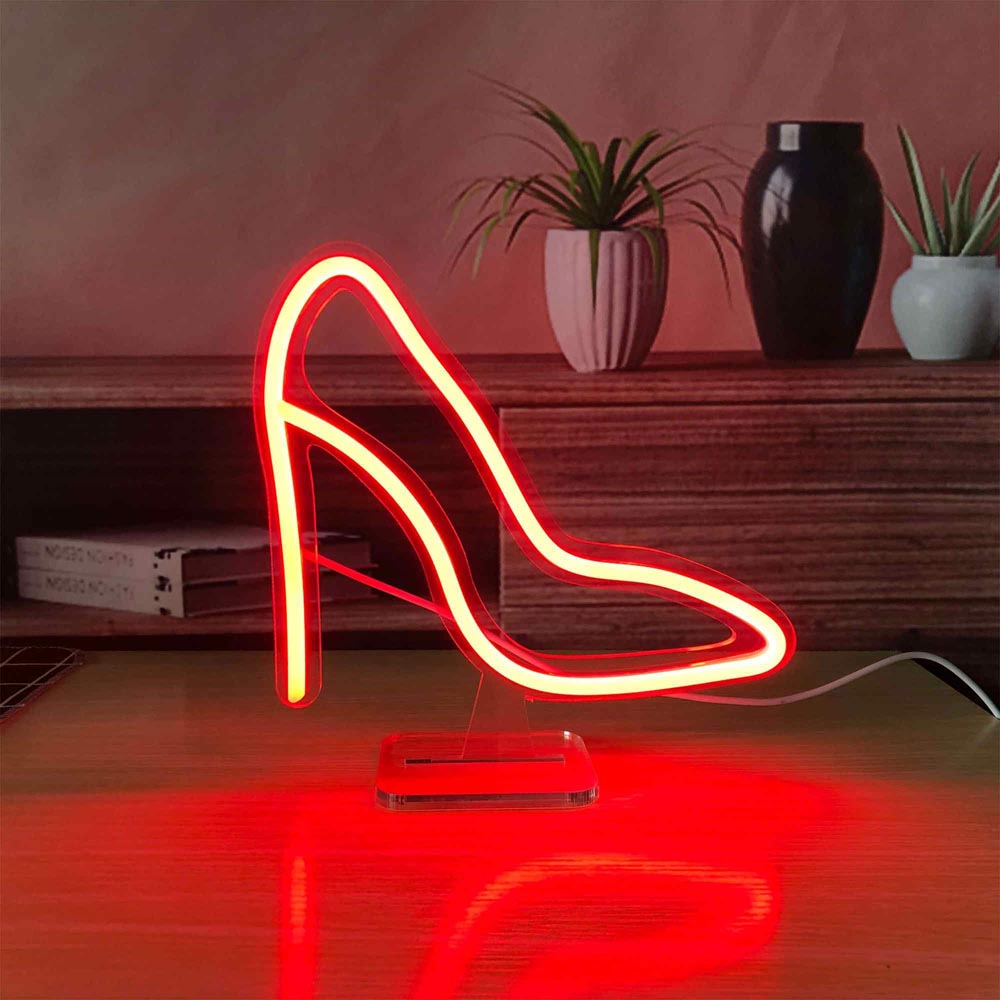 HDJSign - Small High Heels USB Neon Sign