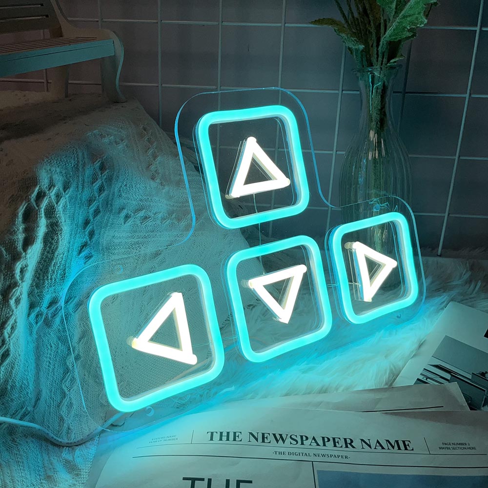 HDJSign - Small Keyboard Arrow Keys USB Neon Sign