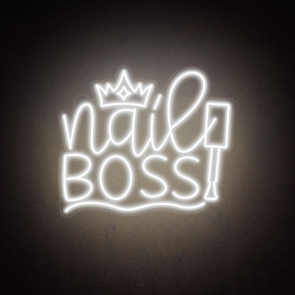 HDJSign - Nail Boss Salon Neon Sign