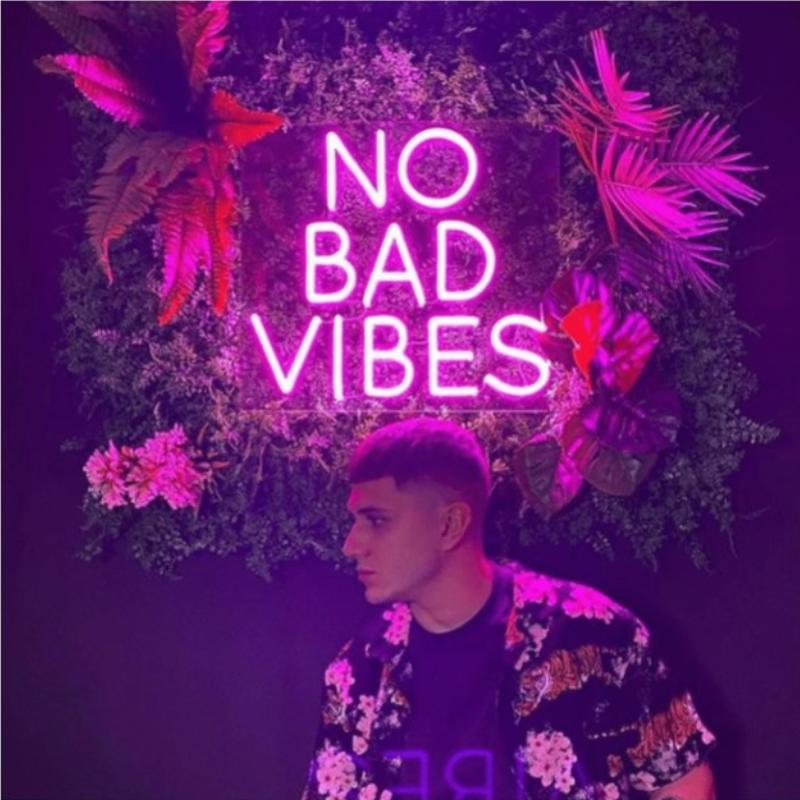 HDJSign - No Bad Vibes Bar Neon Sign